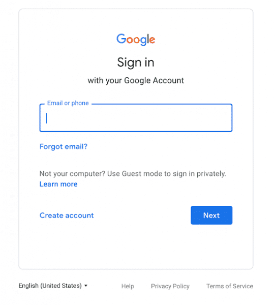 Changes to the Google sign-in interface – P-CCSK12 Tech