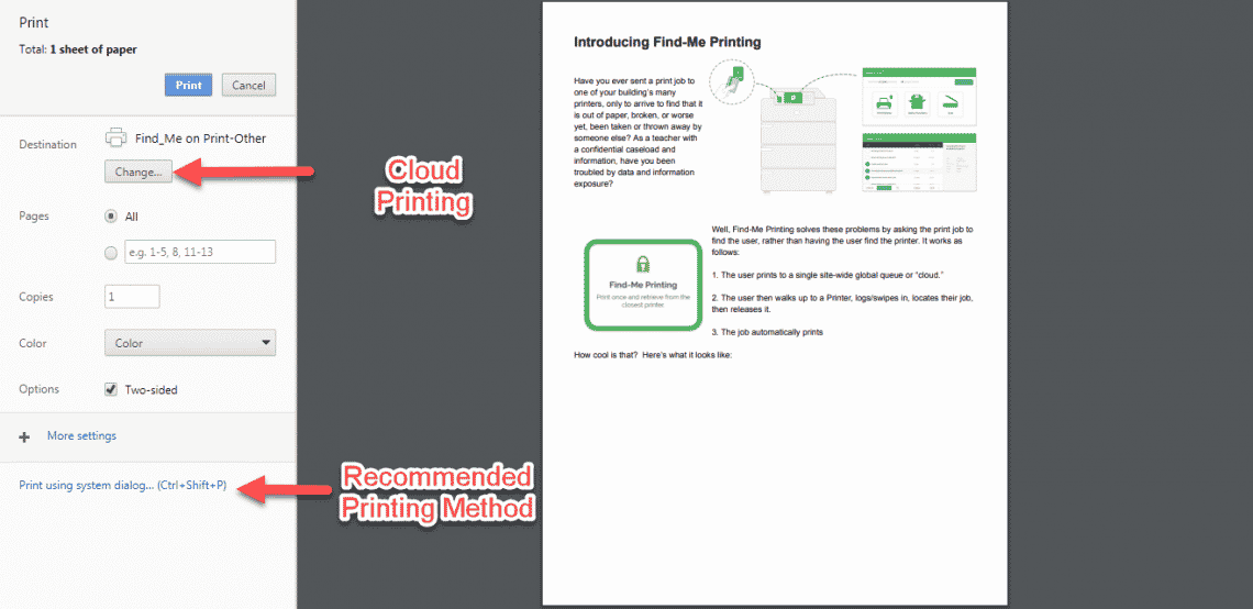 Find Me Printing – P-CCSK12 Tech